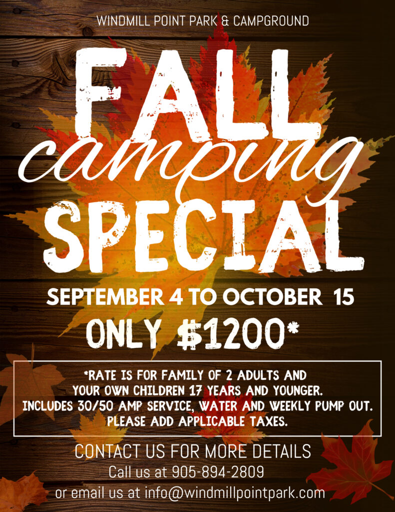 Specials & Promotions - Windmill Point Park